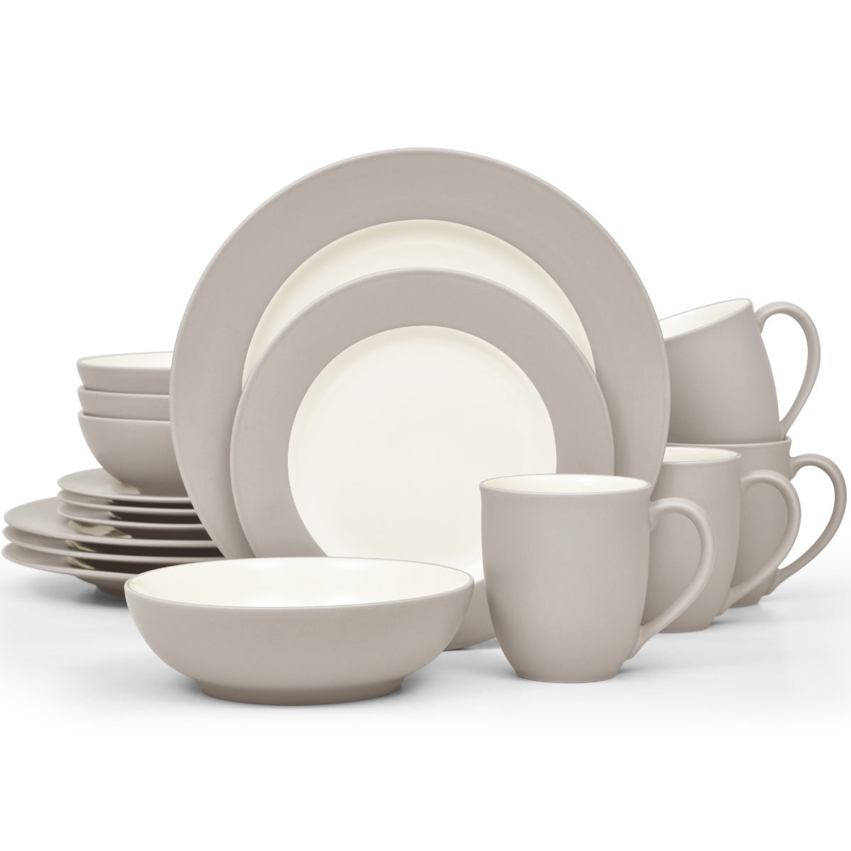 Noritake Colorwave Sand 16-Piece Rim Dinnerware Set, Service for 4 - Walmart.com