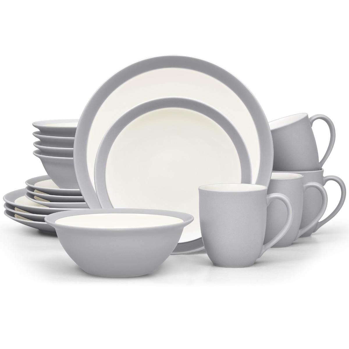 Noritake Colorwave Slate 16-Piece Curve Dinnerware Set, Service for 4 ...