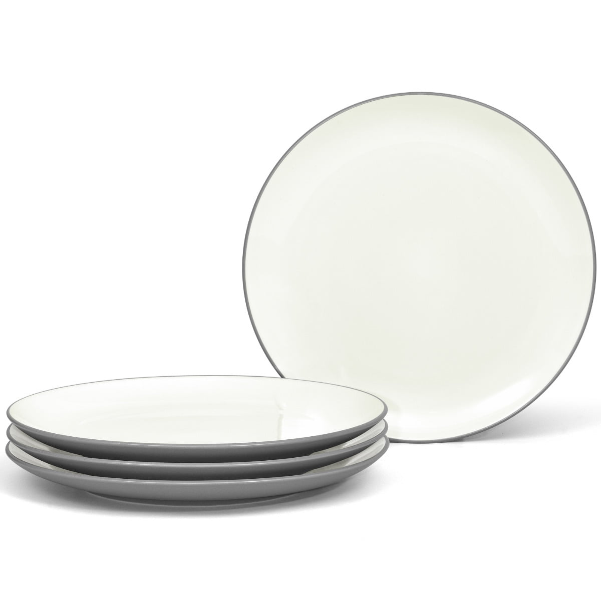 Noritake Colorwave Slate Coupe Dinner Plates, Set of 4, Matte and ...