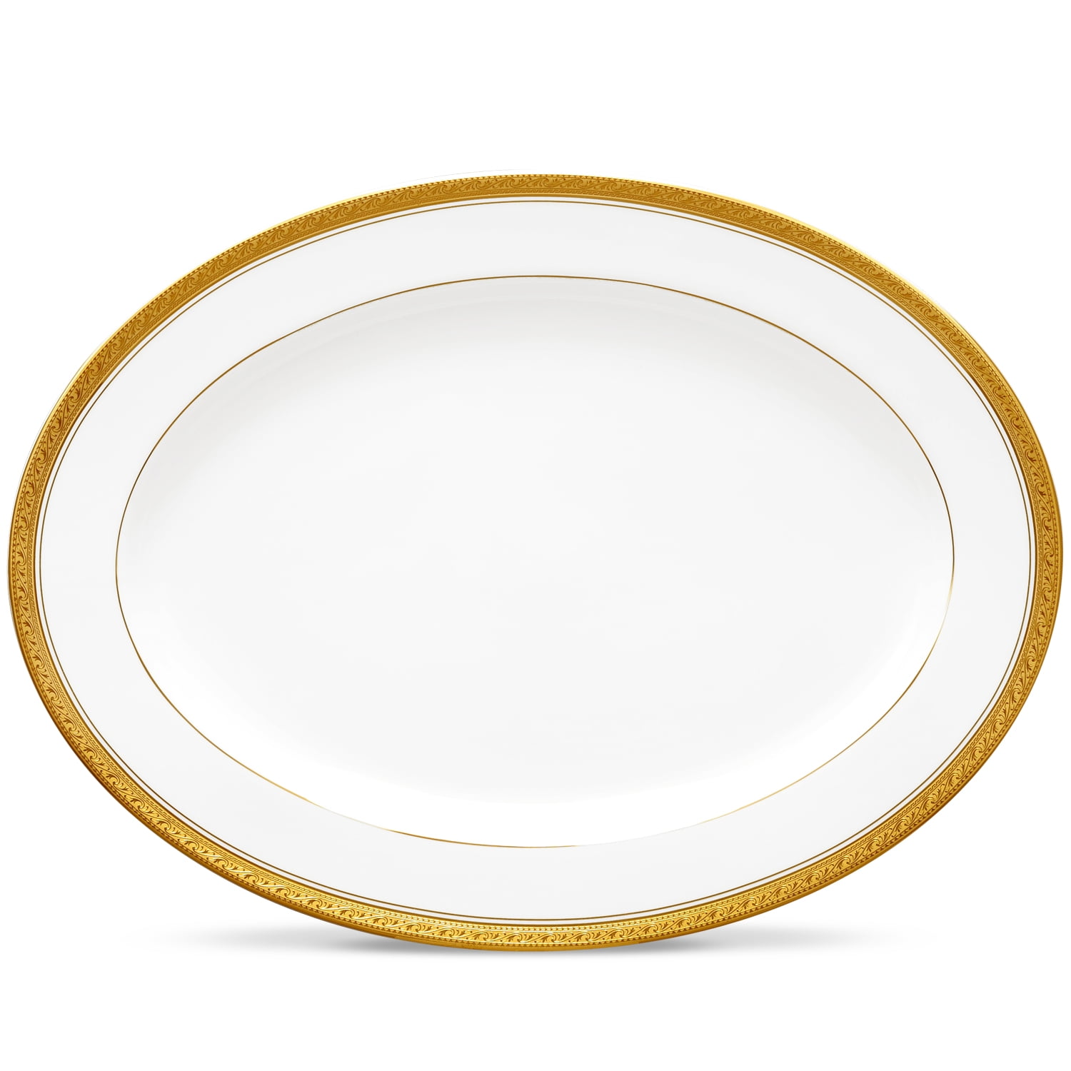 Noritake Crestwood Gold Large Oval Serving Platter - Walmart.com
