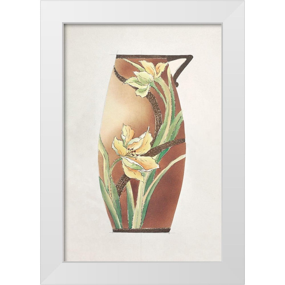 Noritake Designs 17x24 White Modern Wood Framed Museum Art Print Titled ...