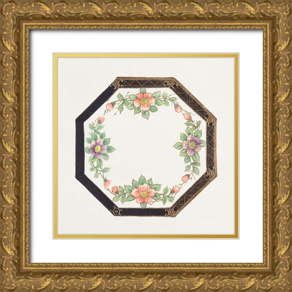 Noritake Designs 26x26 Gold Ornate Wood Framed with Double Matting ...