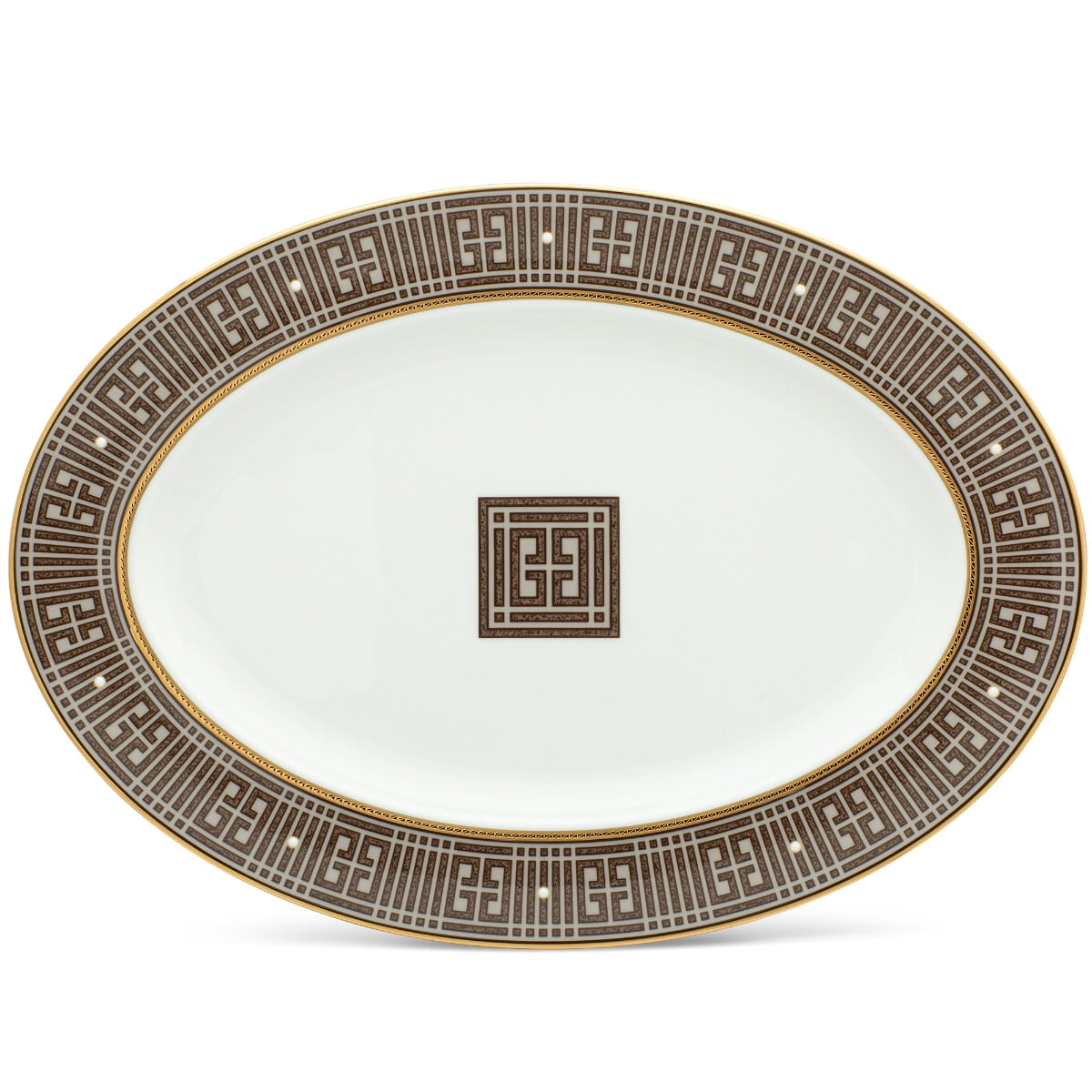 Noritake Infinity Bronze Medium Oval Serving Platter - Walmart.com