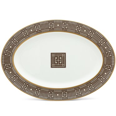 CC Home Furnishings Two-Tier Serving Plate - 24" - Gold and Silver ...