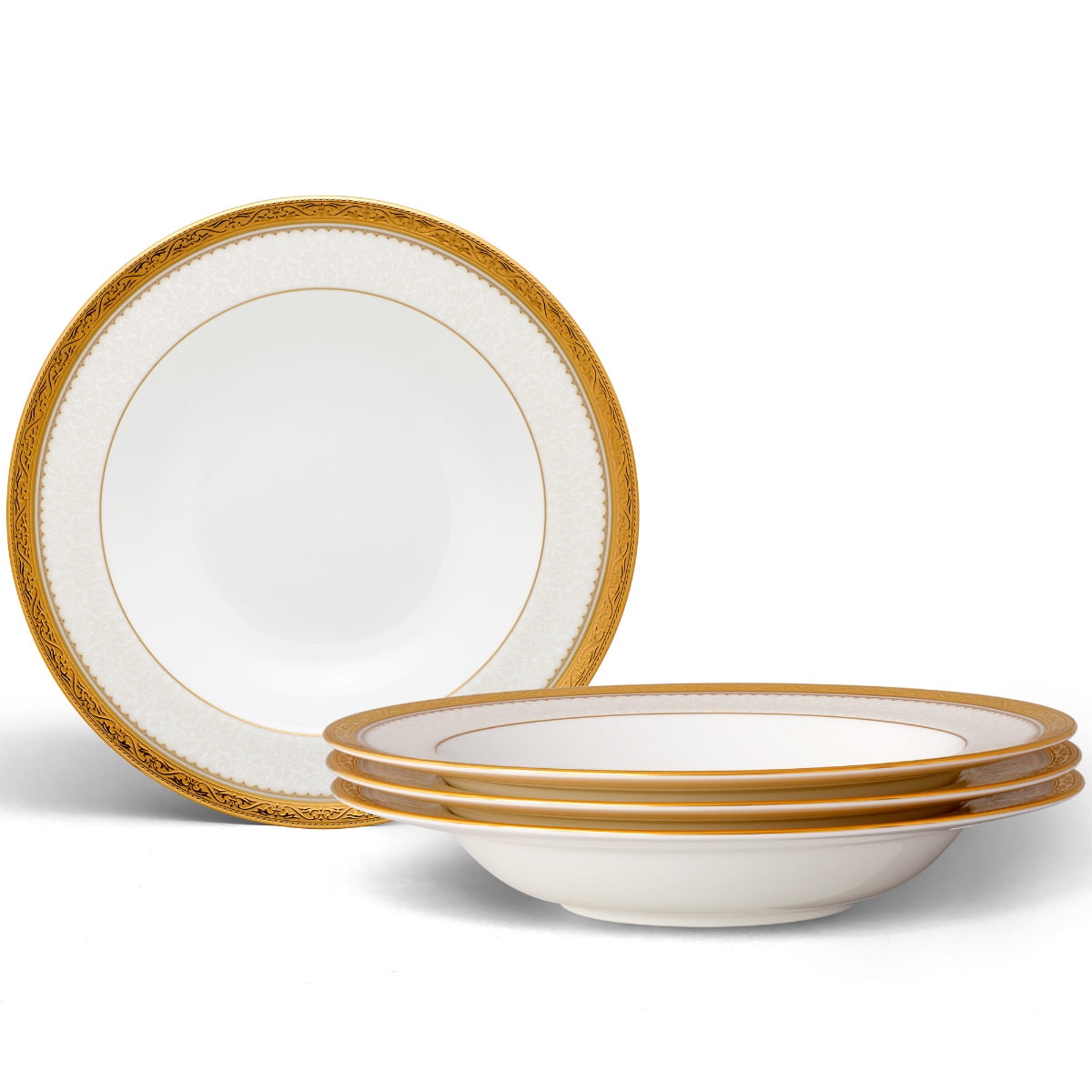 Noritake Odessa Gold Set of 4 Soup Bowls - Walmart.com