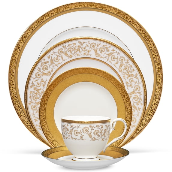 Noritake Summit Gold 5-Piece Place Setting - Walmart.com