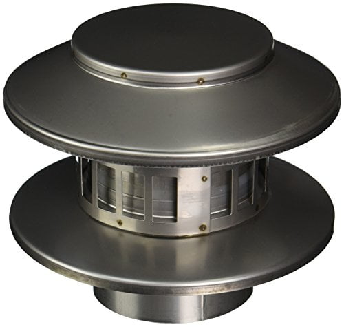 Noritz RC4 Rain cap vertical vent termination for 4" Stainless Steel ...