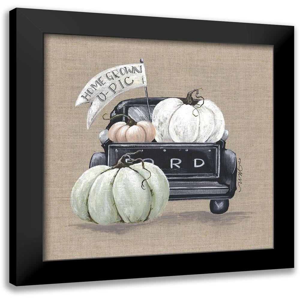 Norkus, Julie 20x20 Black Modern Framed Museum Art Print Titled - Pumpkin Truck - Walmart.com