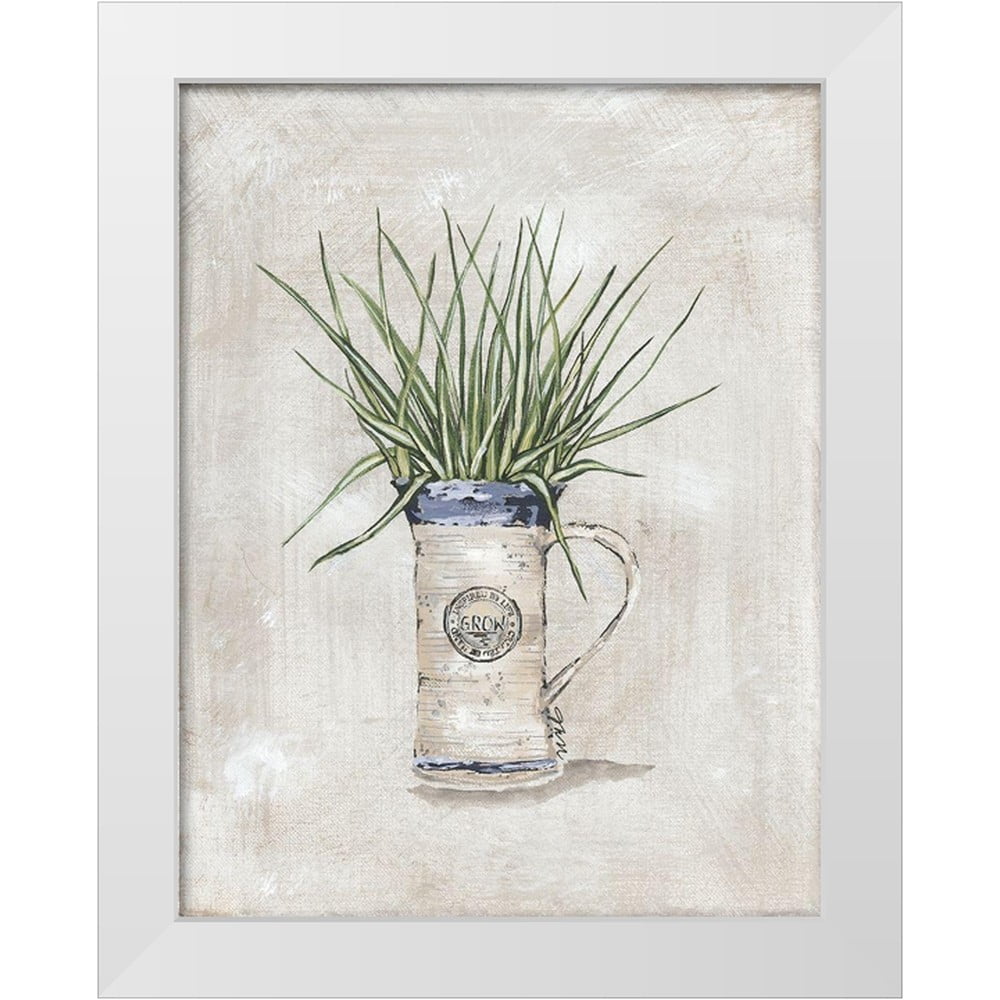 Norkus, Julie 26x32 White Modern Wood Framed Museum Art Print Titled - Mug Plant - Walmart.com