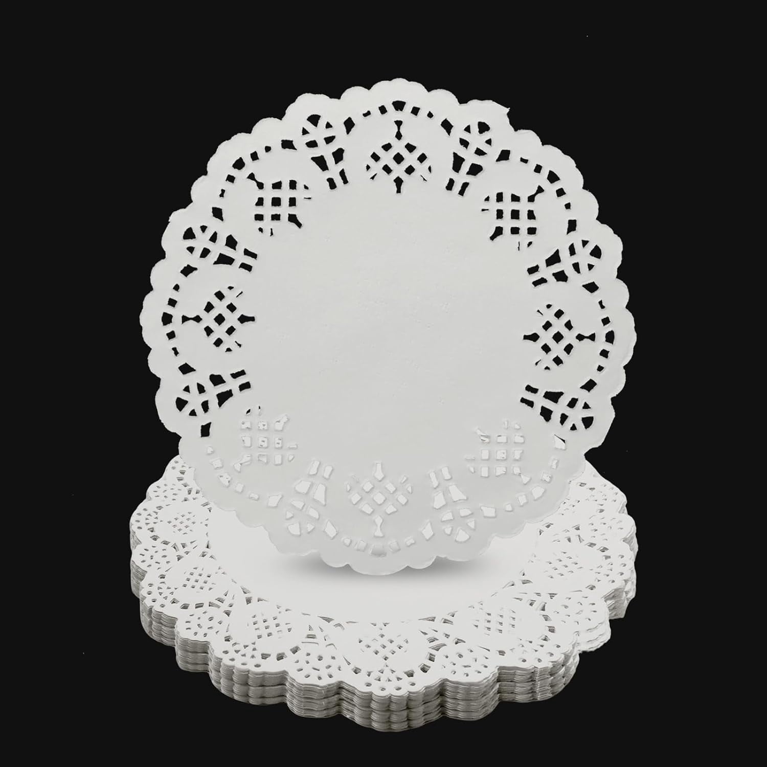 Norlix 200 Pcs Paper Doilies 4.5 Inch, Round Disposable Lace Placemats ...