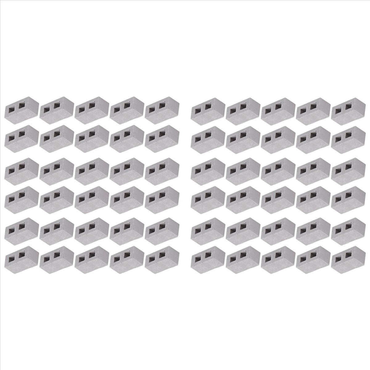 Norlix 60 Pack 1/12 Scale Miniature Cinder Block Bricks 0.75x0.35x0.35 ...