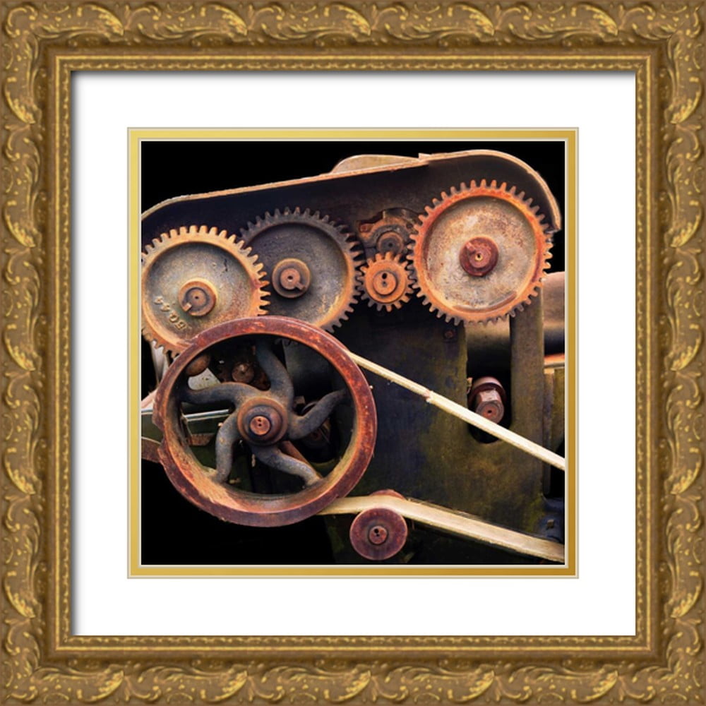 Norm Stelfox 26x26 Gold Ornate Wood Framed with Double Matting Museum ...