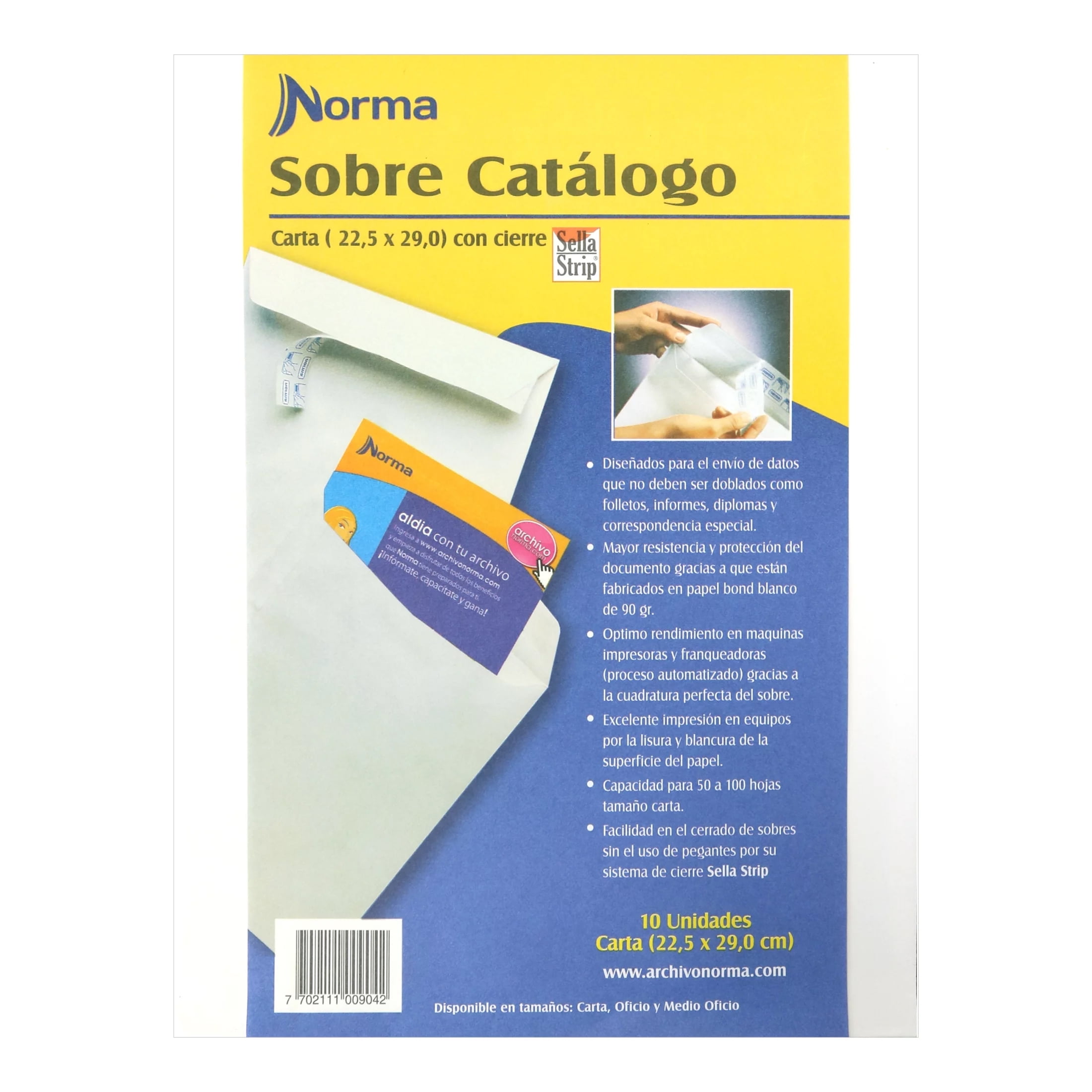 Norma Catalog Envelope Letter Sellastrip 11.4 in White 10 Count ...