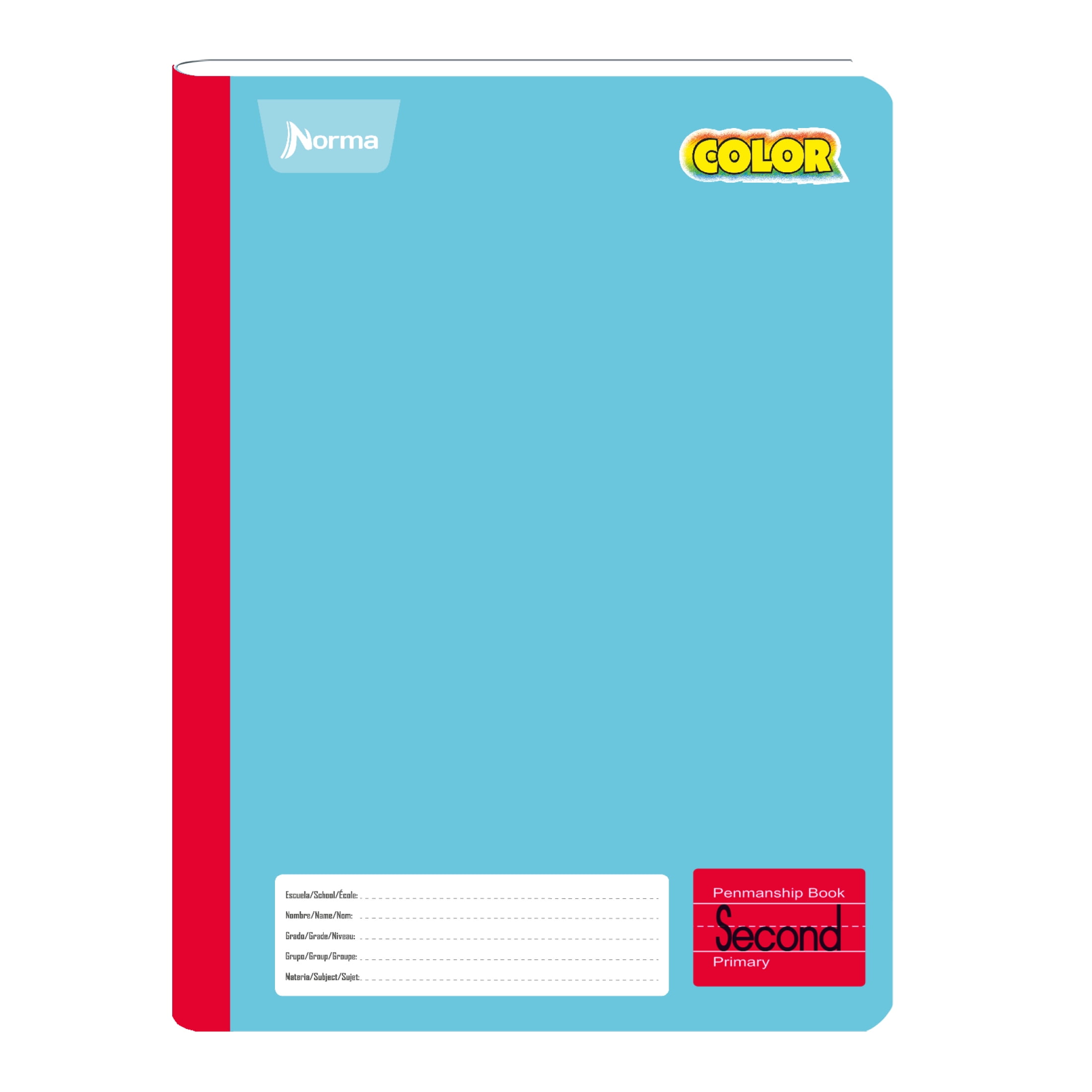 Norma Norma Color Mid Penmanship Second Composition Notebook 7" x 9.8 ...