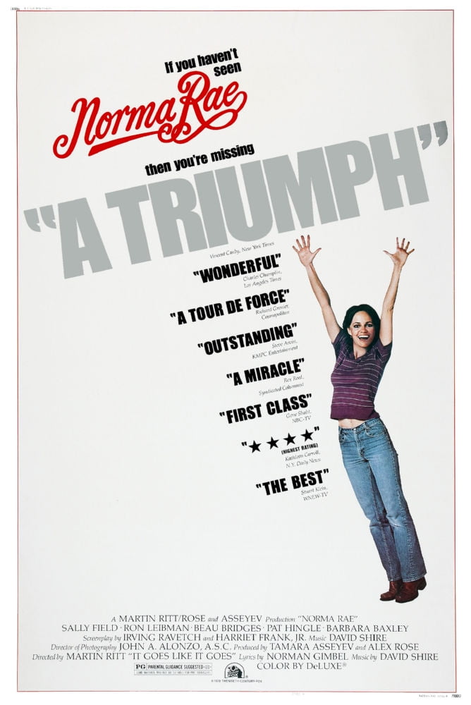 Norma Rae Movie poster Metal Sign 8inx 12in Print on Metal 8x12 Square ...