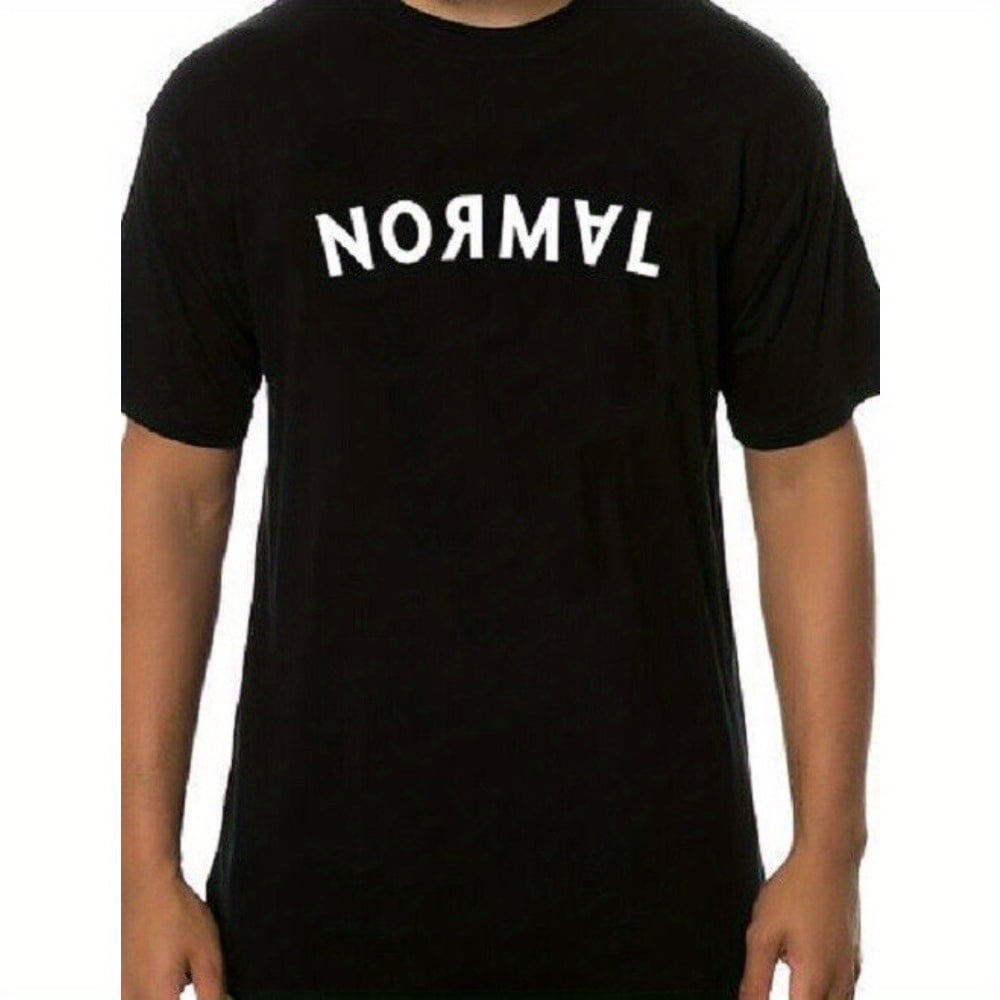 Normal Backwards letters Funny T shirt Tee not normal - Walmart.com