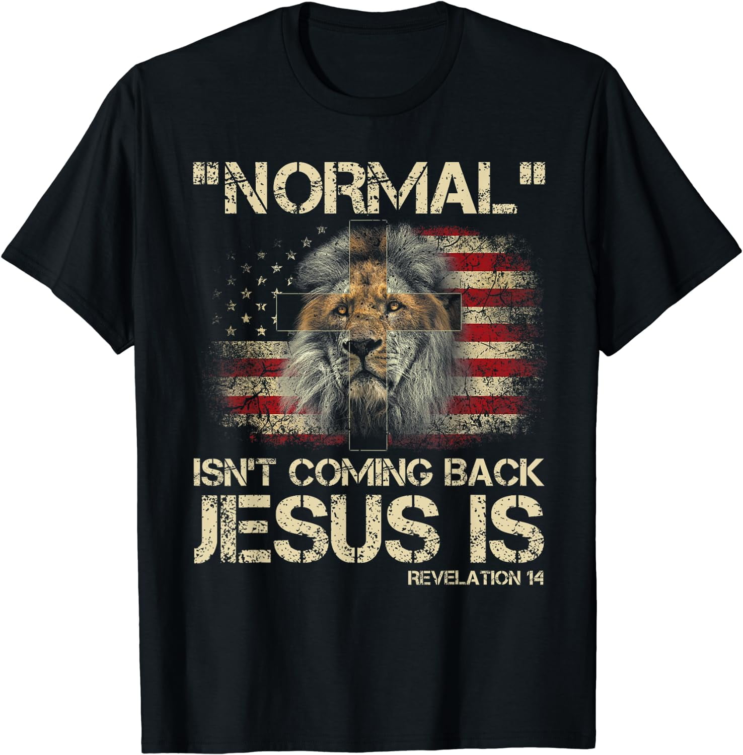 Normal Isn't Coming Back Jesus Is Revelation 14 T-Shirt Black Medium ...