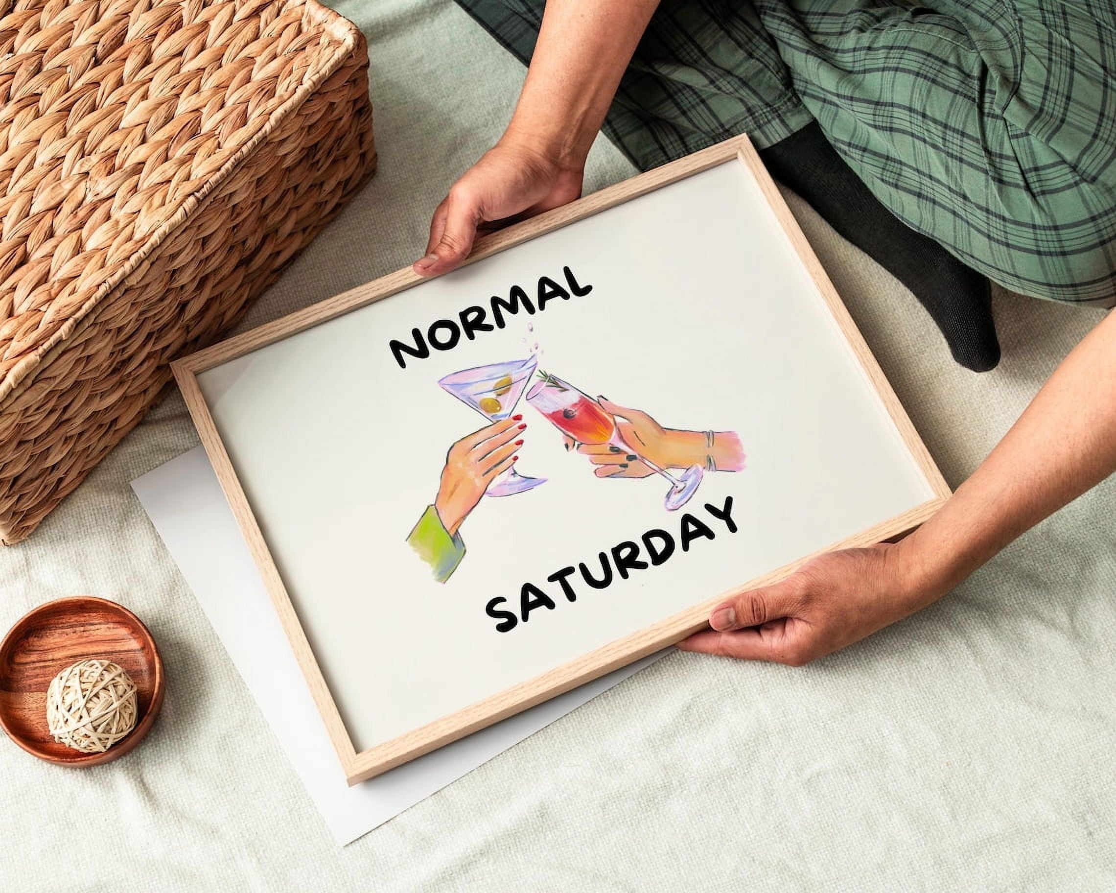Normal Saturday Poster - Cocktail Poster, Girly Bar, Drinking Alcohol ...