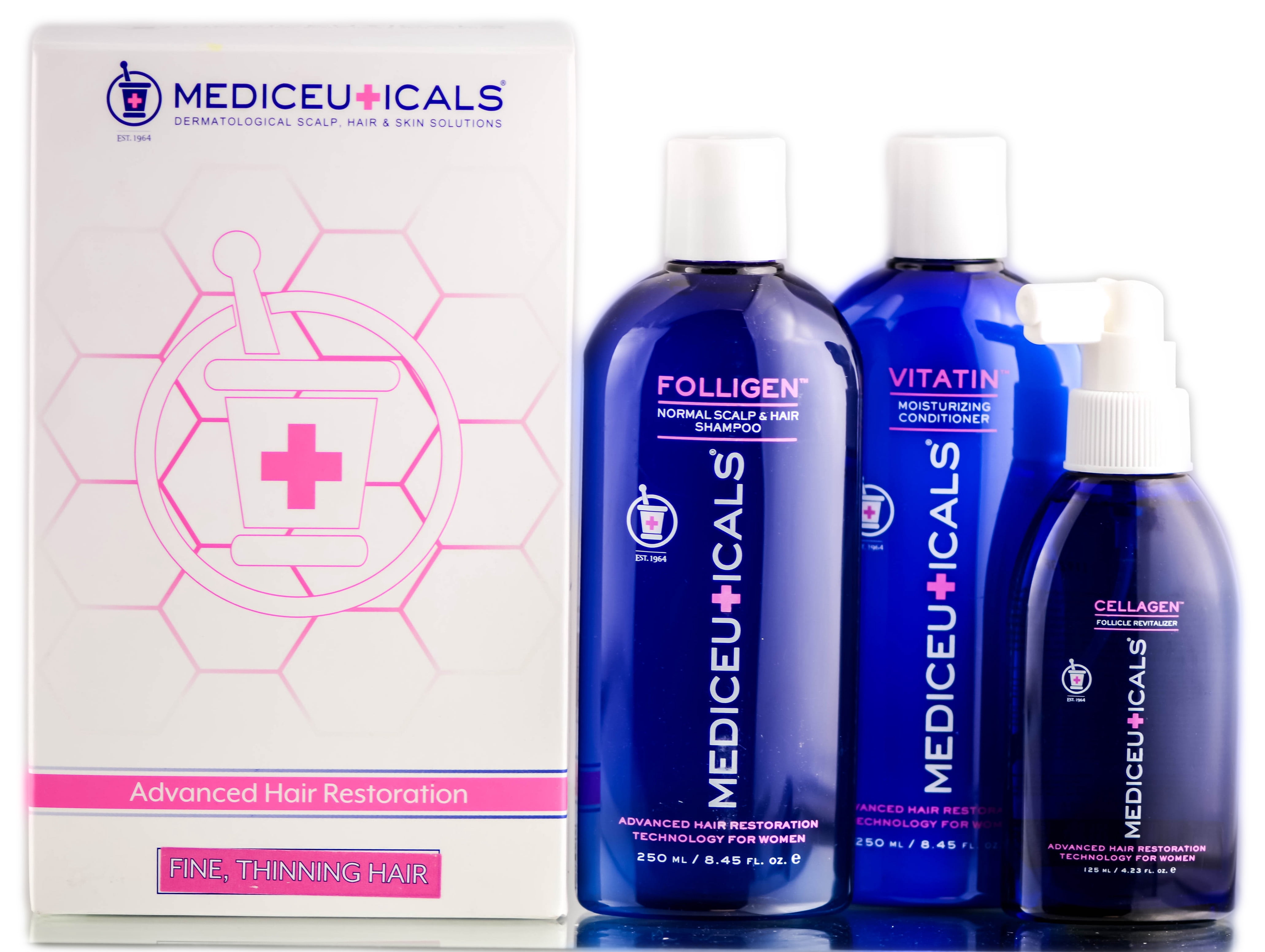 {Normal Scalp / 3-piece kit} Therapro Mediceuticals Womens Hair Loss ...
