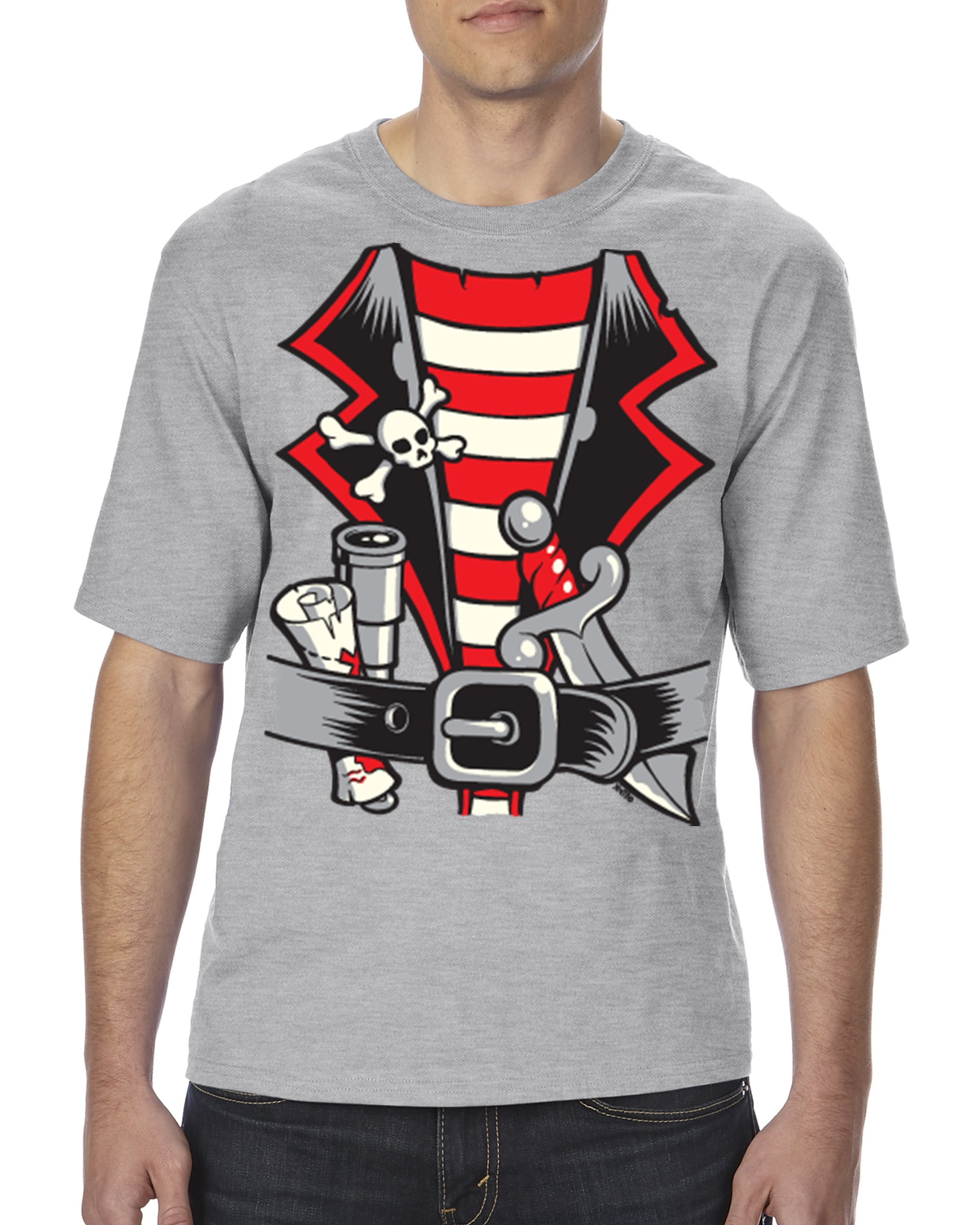 Normal is Boring - Big Men's T-Shirt, up to Tall Size 3XLT - Pirate ...