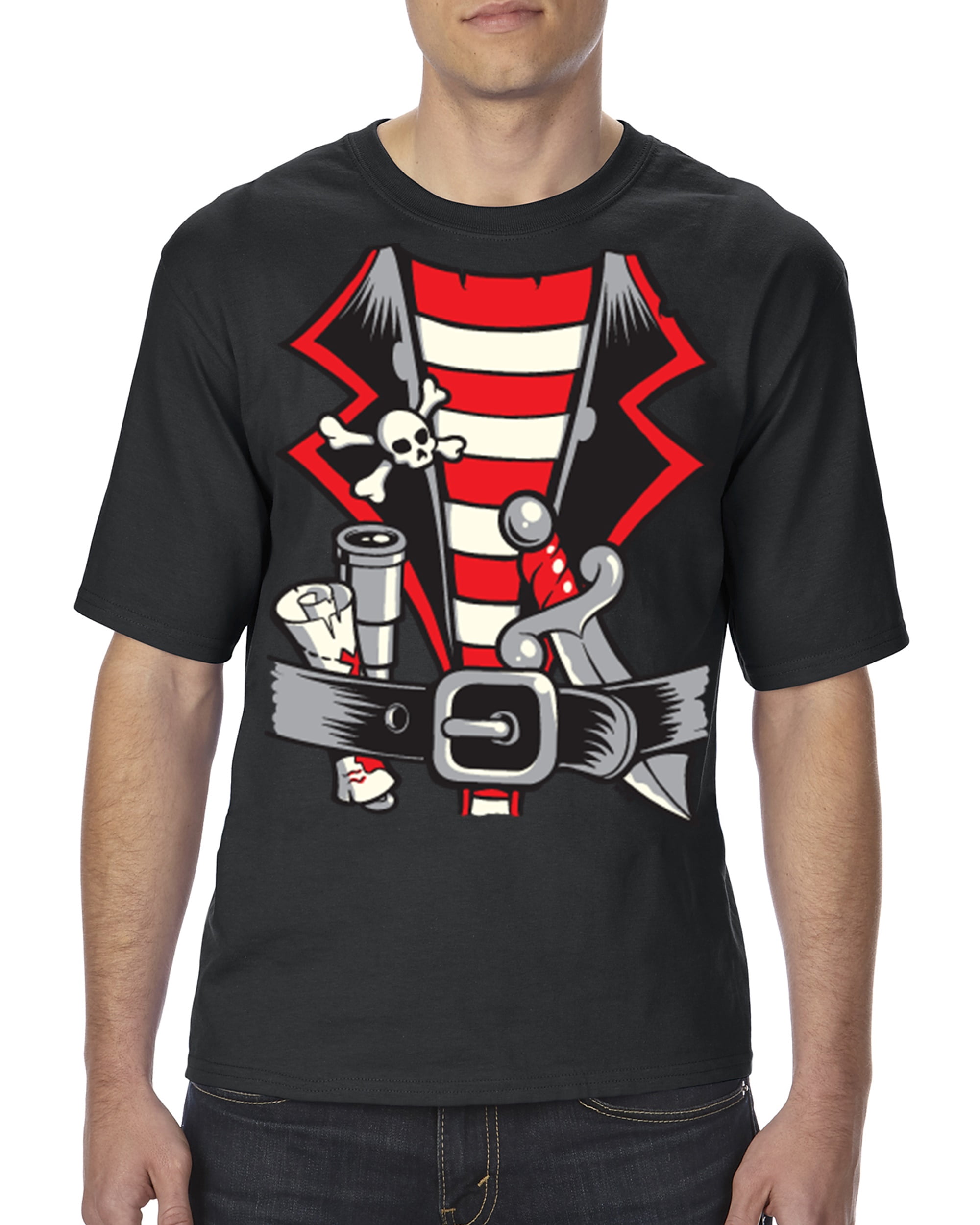 Normal is Boring - Big Men's T-Shirt, up to Tall Size 3XLT - Pirate ...