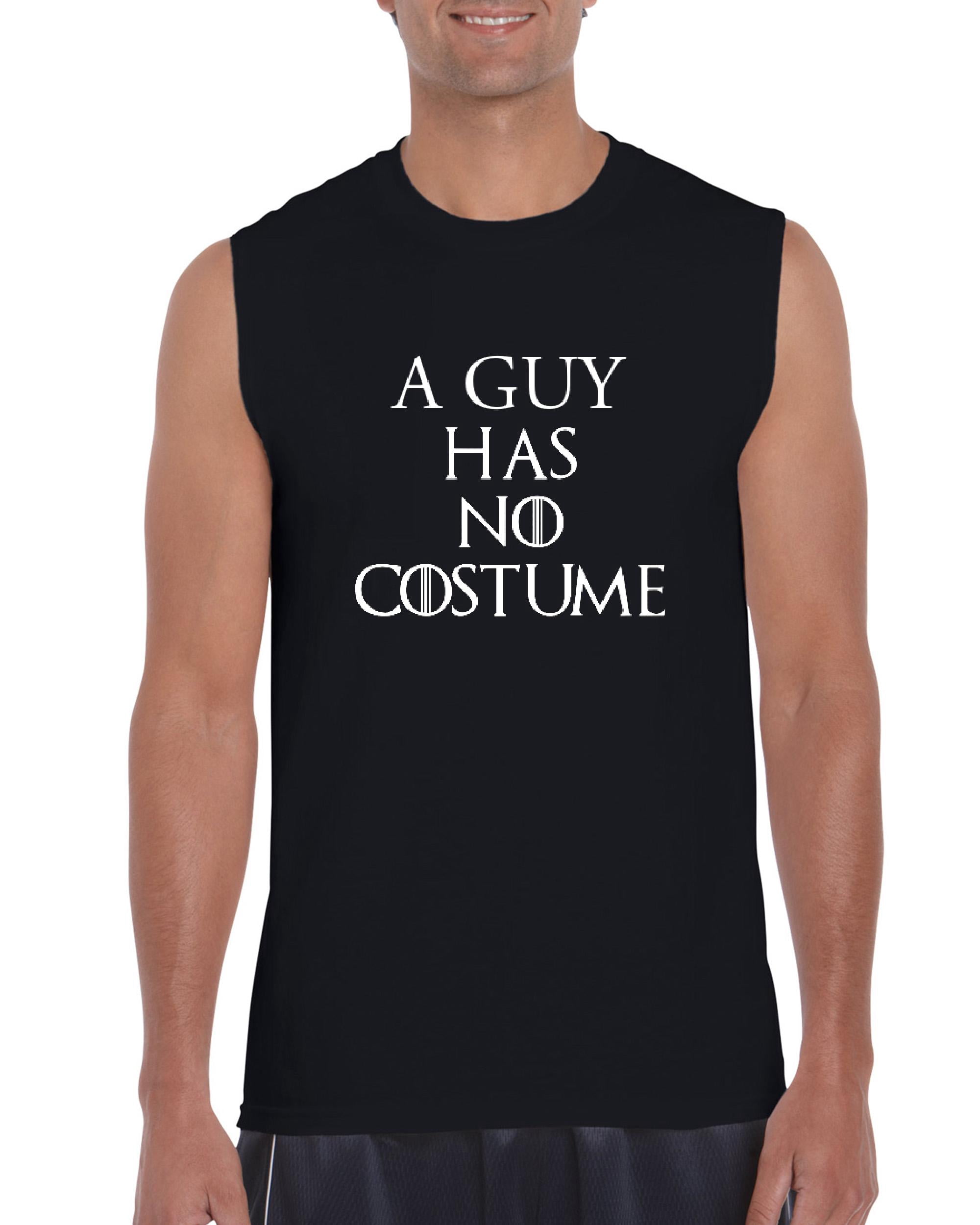 NIB - Men's Graphic T-Shirt Sleeveless - Halloween Costume Guy Has No ...