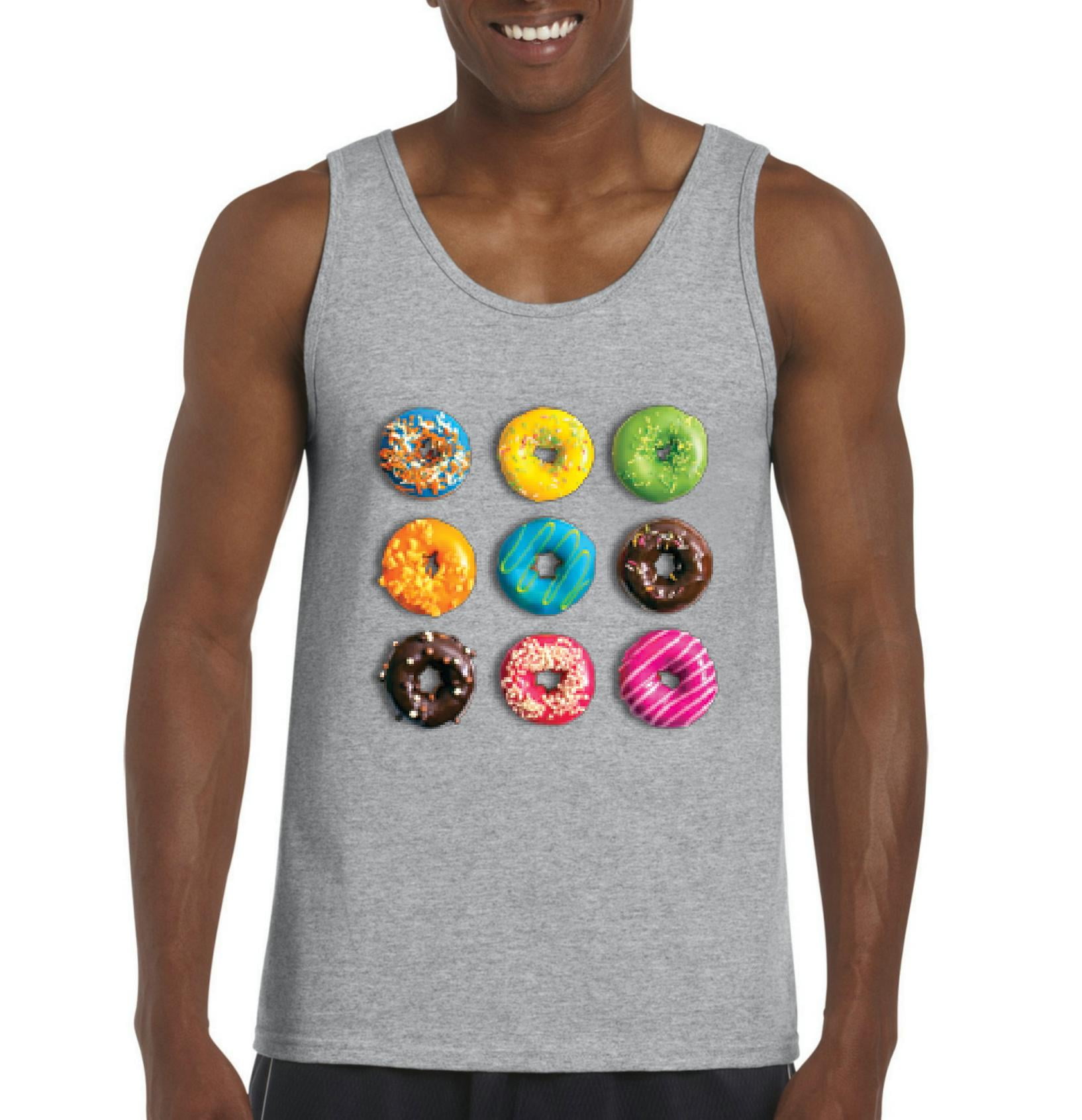 NIB - Men's Tank Top for Men - Love Food Donuts Doughnuts - Walmart.com