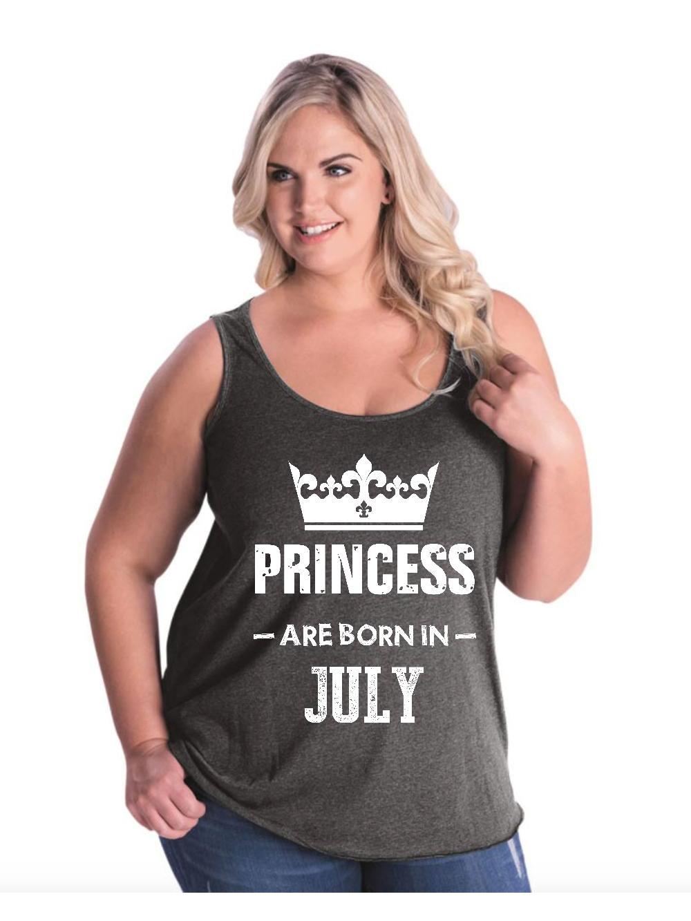 NIB - Women's Plus Size Tank Top - Birthday Gift Princess are Born in ...