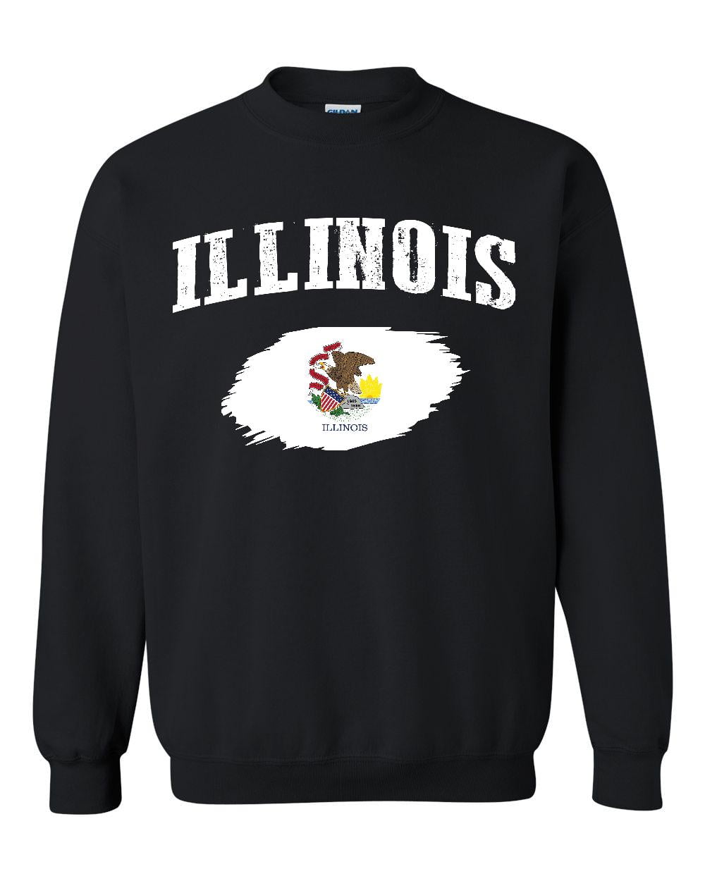 NIB - Women's Plus Sweatshirts and Hoodies - IL Illinois Flag - Walmart.com