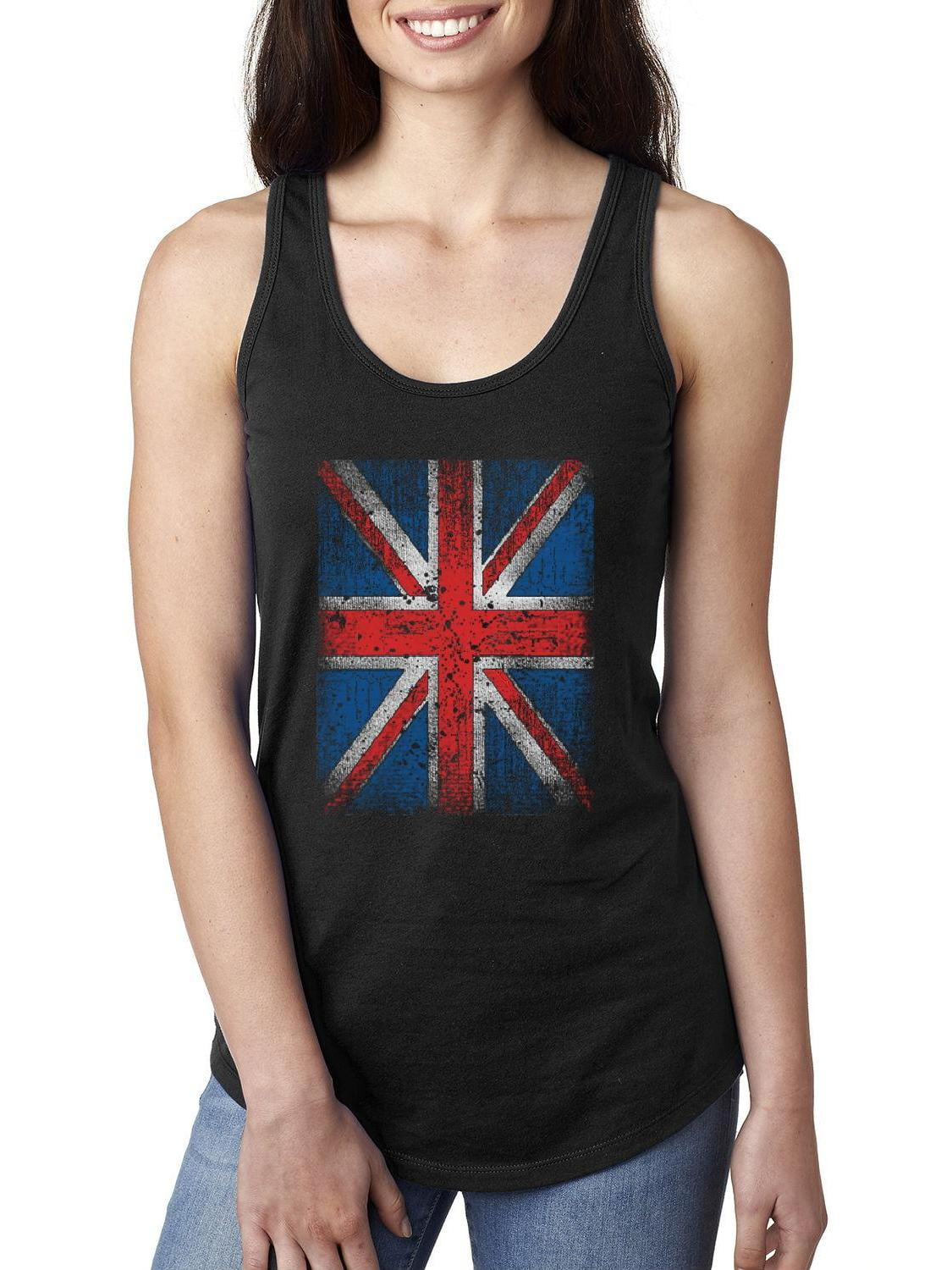 NIB - Women's Racerback Tank Top - Union Jack British Flag - Walmart.com