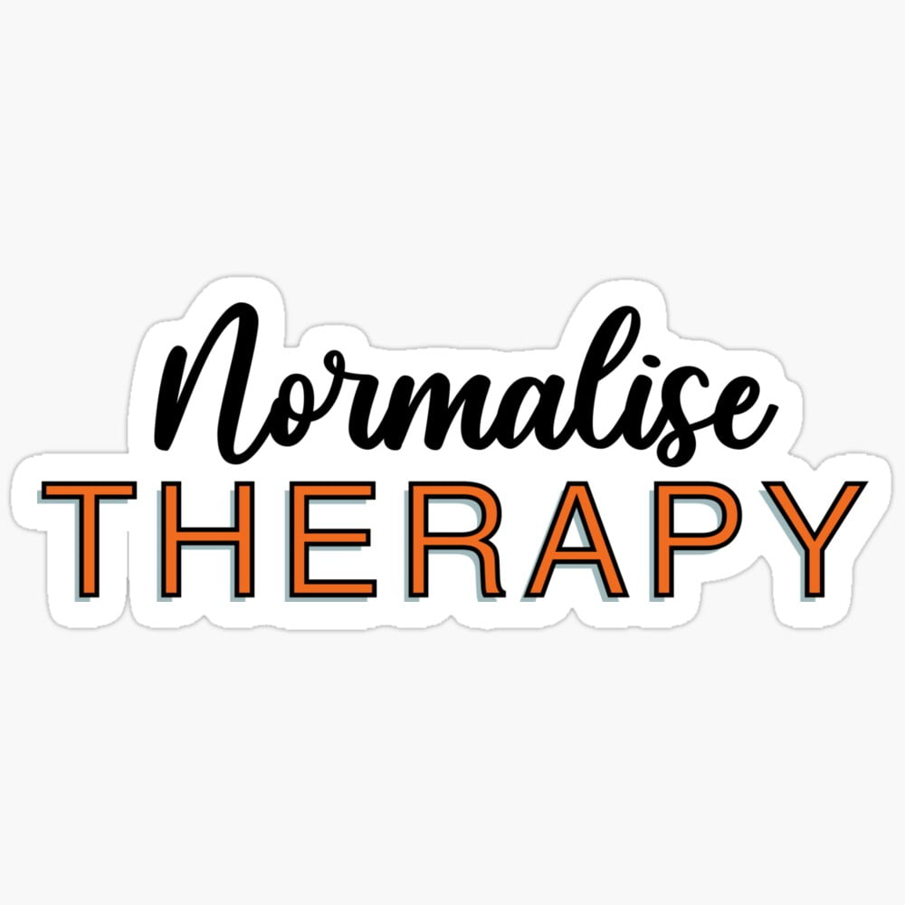 Normalise Therapy Sticker Phone Decal Water Bottle Stickers Car Decals ...