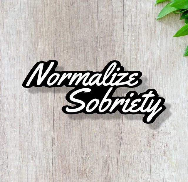 Normalize Sobriety Vinyl Sticker Laptop Sticker Water Bottle Sticker ...