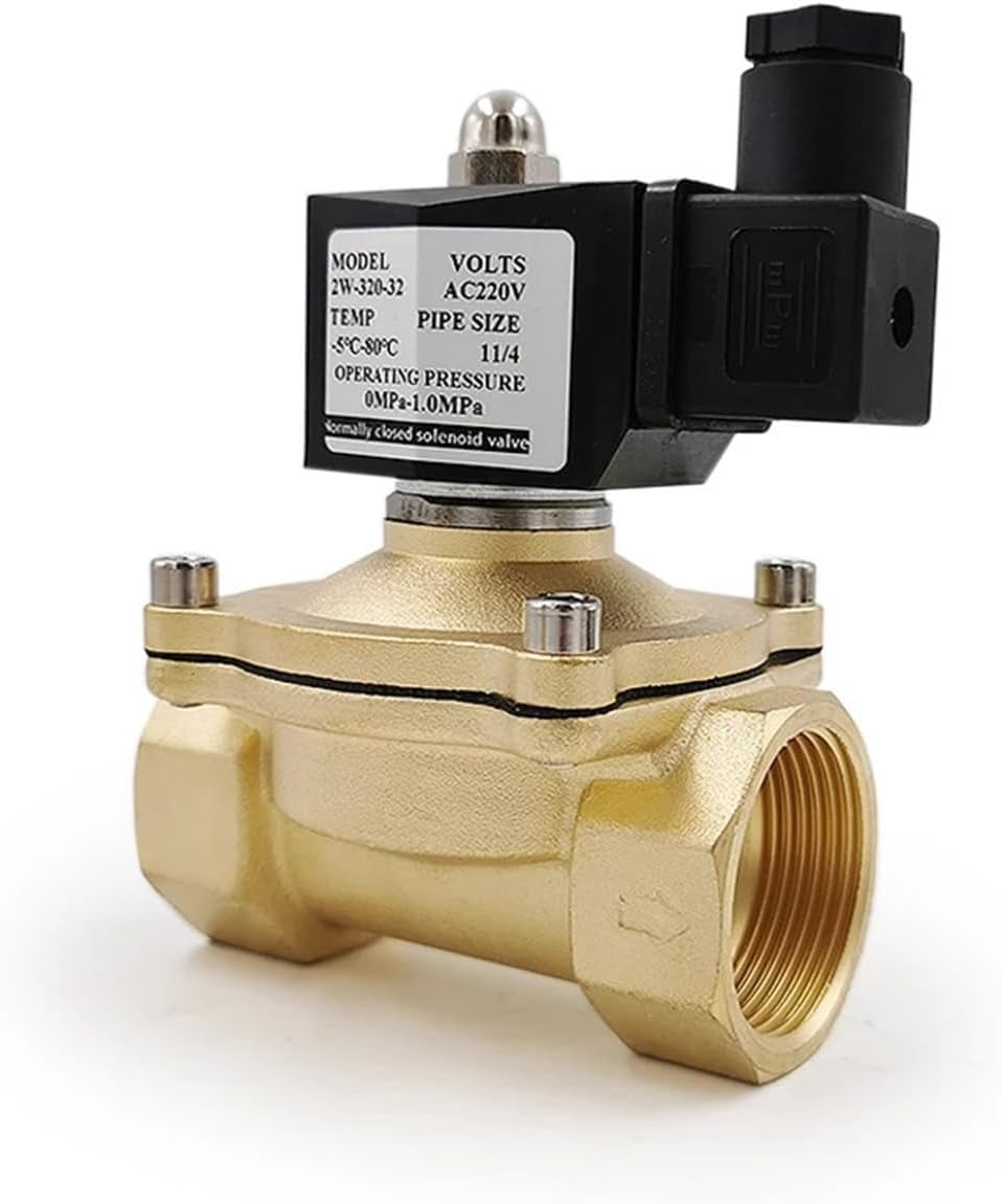 Normally Closed Brass Electric Solenoid Valve 1/4" 3/8" 1/2" 3/4" 1" 1-1/4" 12V 24V 110V 220V ...