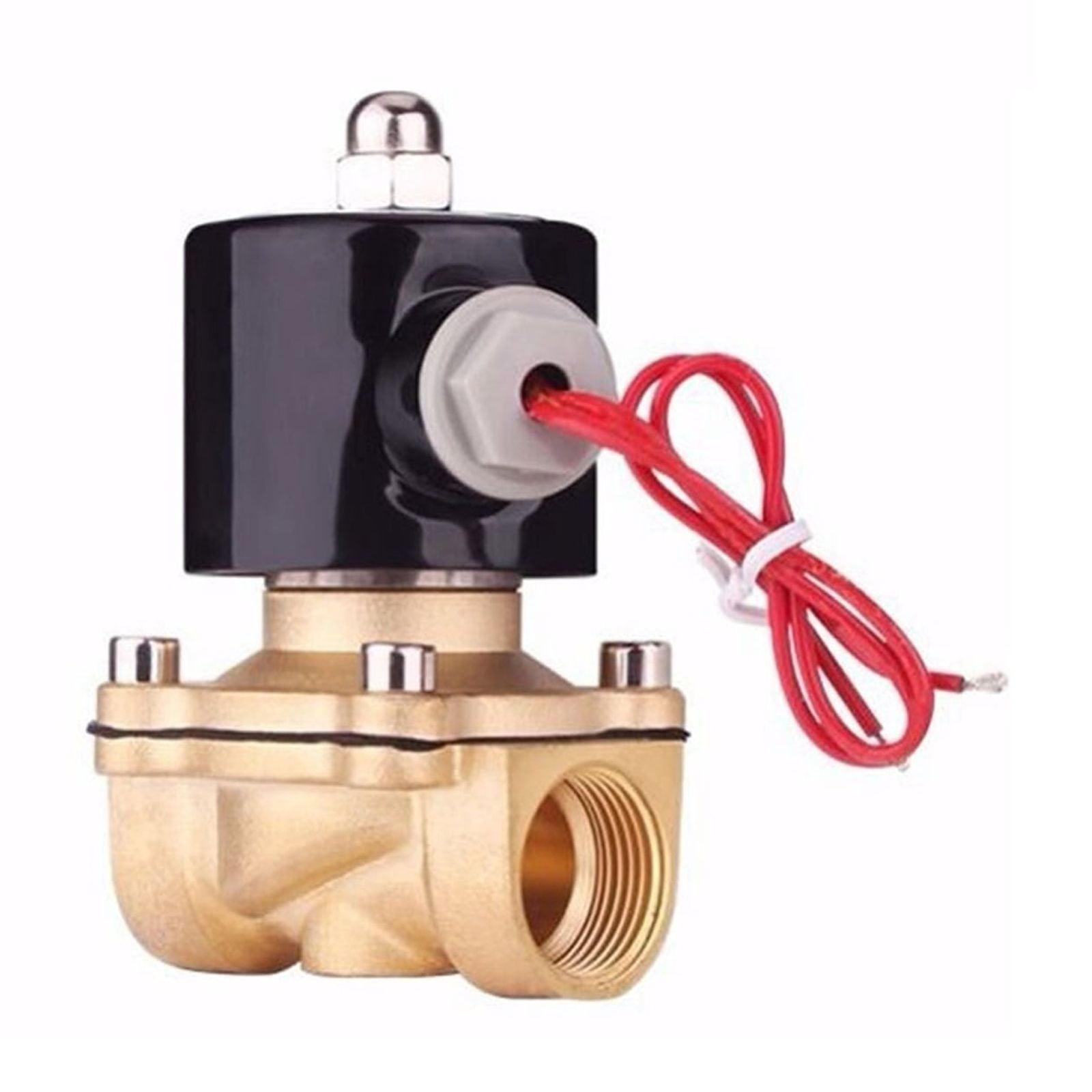 Normally Closed Brass Electric Solenoid Valve DN8 DN10 DN20 DN25 N/C ...