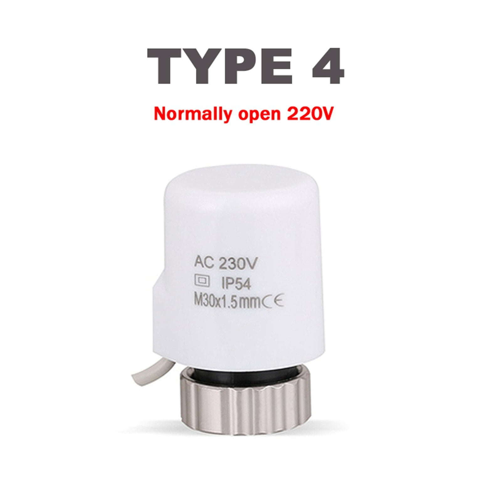 Normally Closed Electric Thermal Actuator Normally Open Valve Head ...