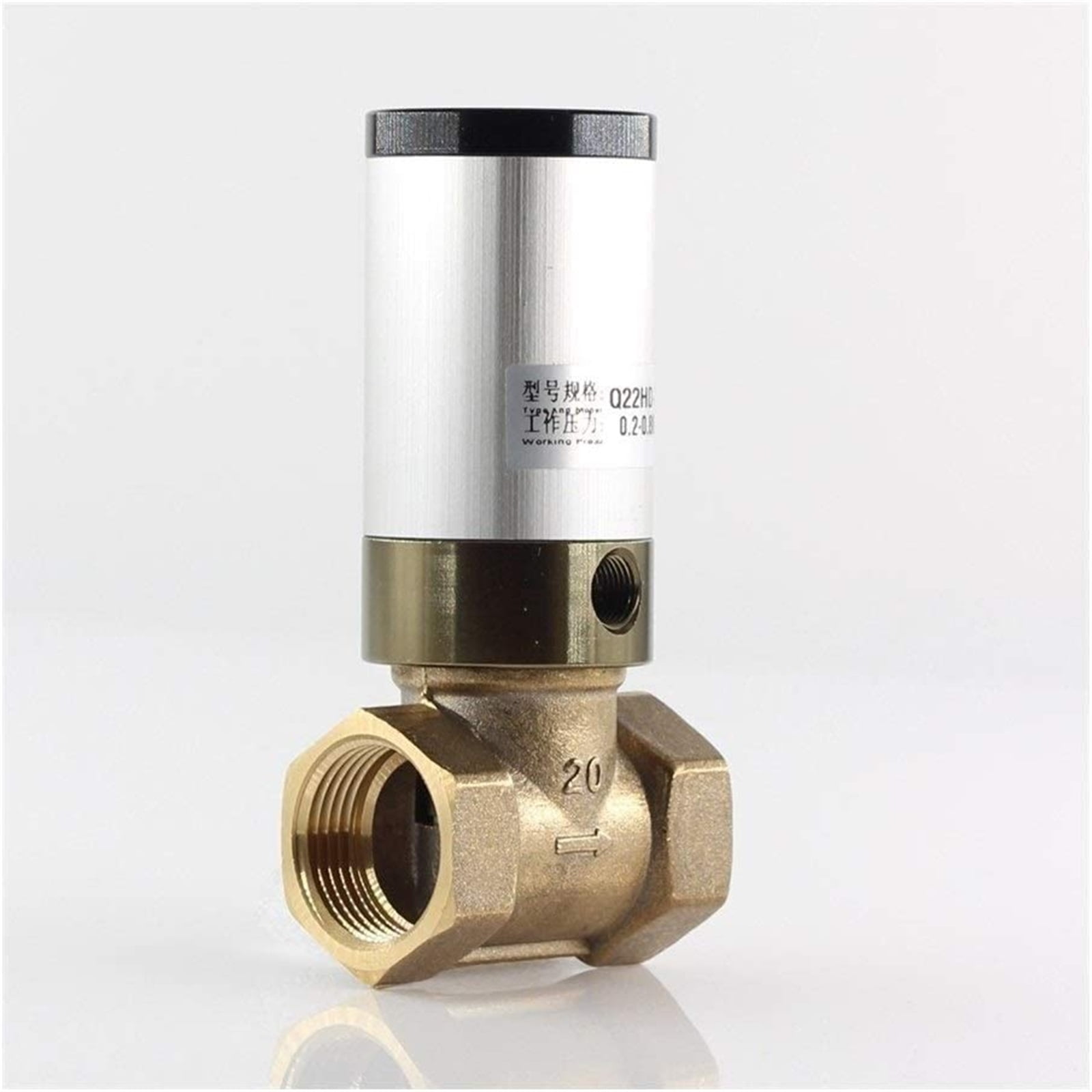 Normally Closed Or Open 2/2 Way Pneumatic Brass Water Valve Fluid Air Control Valve Q22HD-15 to ...