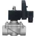 Normally closed electric solenoid valve with timer stainless steel internal thread 1/2" 3/4" 1 ...