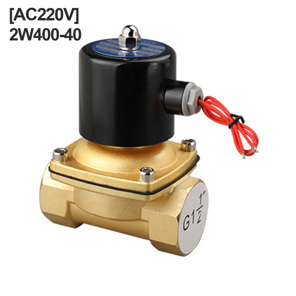Normally closed pneumatic electric solenoid valve 2W 400-40 DN40 12V ...
