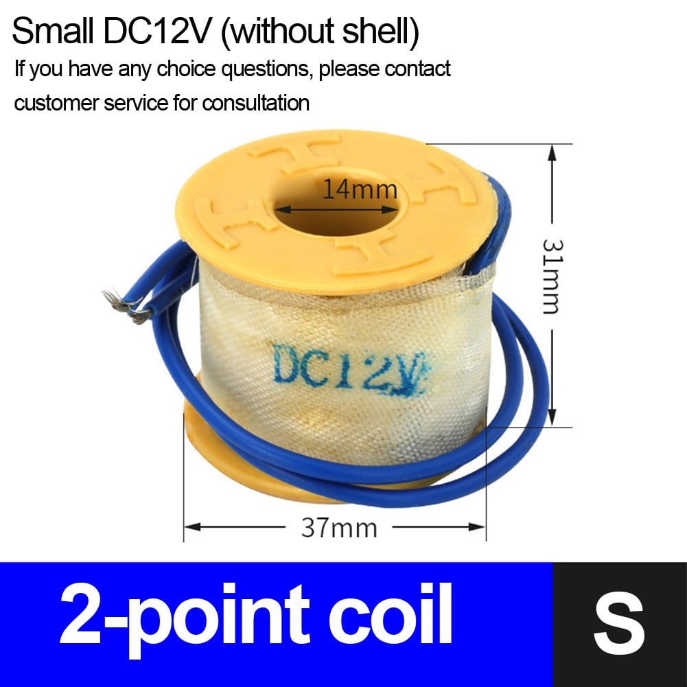 Normally closed solenoid valve coil DN06/08/10/15/20/25 1/4"3/8" 12V 220V 24v - Walmart.com