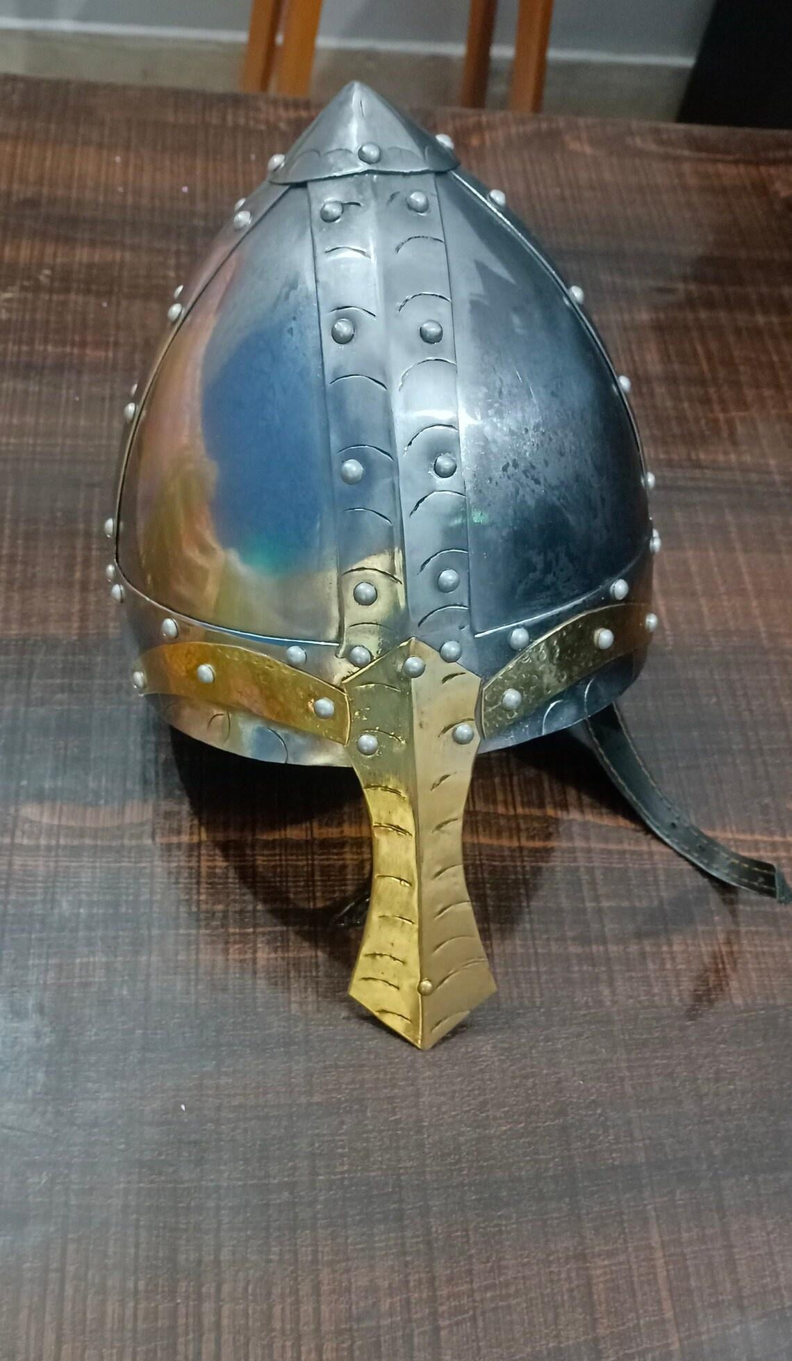 Norman Helmet Early Medieval Helmet Vikings And Norman - 18 Gauge Steel ...