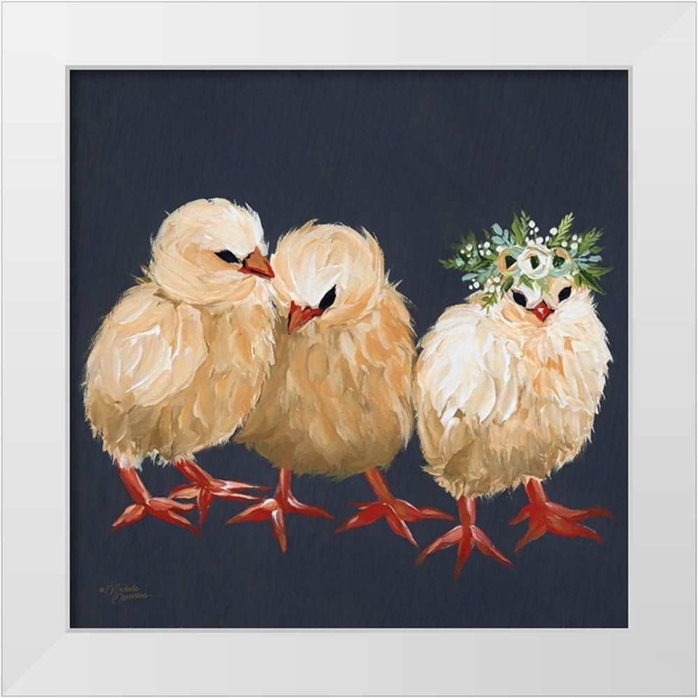 Norman, Michele 12x12 White Modern Wood Framed Museum Art Print Titled ...