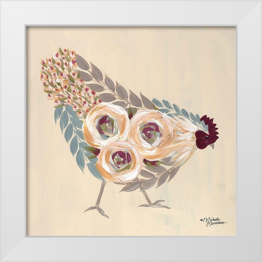 Norman, Michele 15x15 White Modern Wood Framed Museum Art Print Titled ...