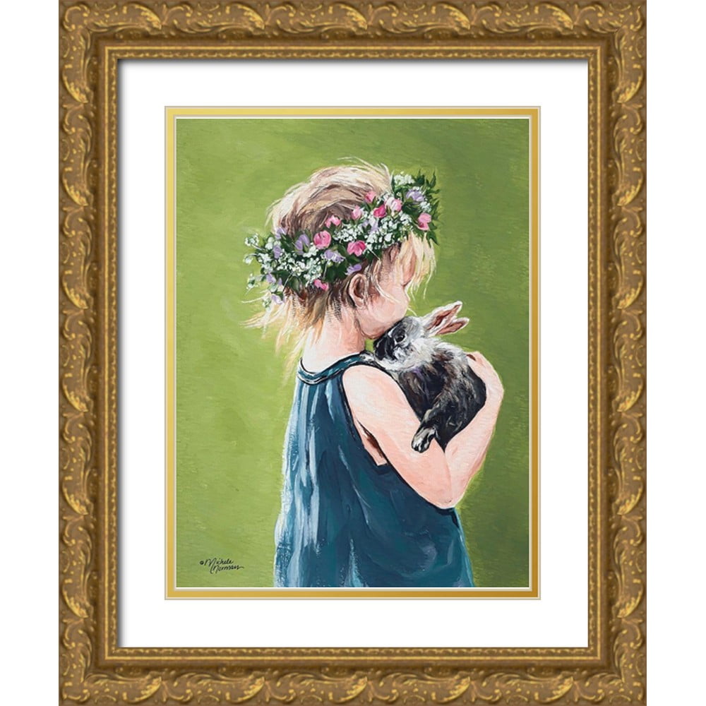 Norman, Michele 19x24 Gold Ornate Wood Framed with Double Matting ...