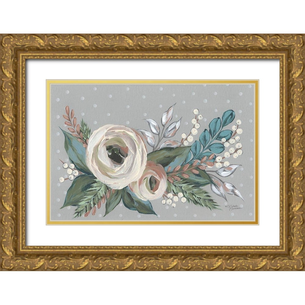 Norman, Michele 24x17 Gold Ornate Wood Framed with Double Matting ...