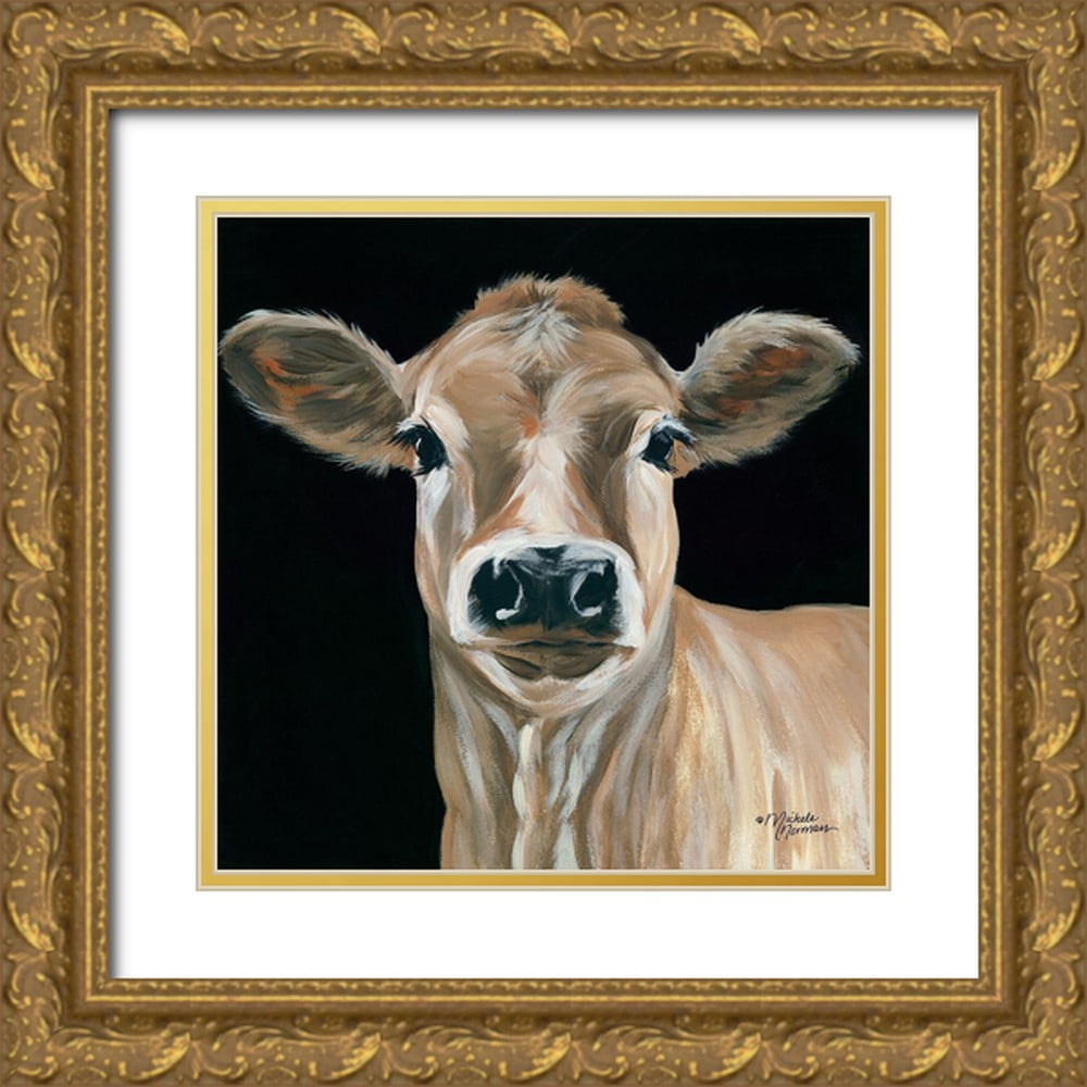 Norman, Michele 26x26 Gold Ornate Wood Framed with Double Matting ...