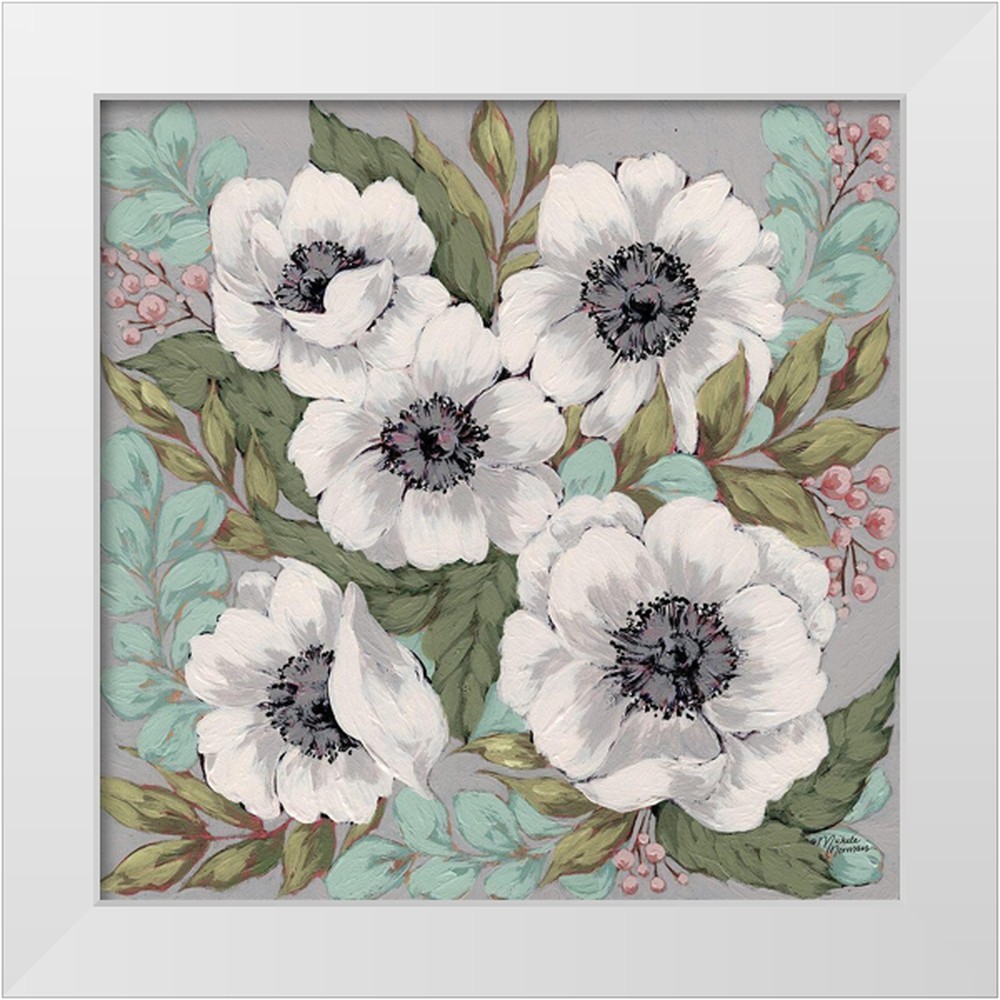 Norman, Michele 26x26 White Modern Wood Framed Museum Art Print Titled ...