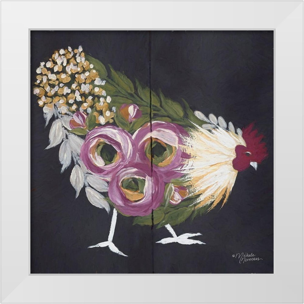 Norman, Michele 26x26 White Modern Wood Framed Museum Art Print Titled ...