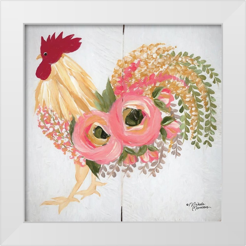 Norman, Michele 26x26 White Modern Wood Framed Museum Art Print Titled ...