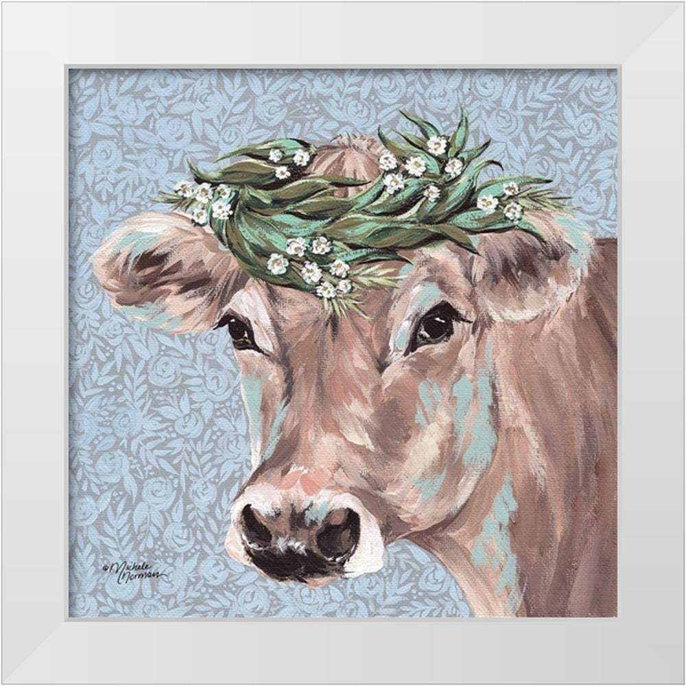 Norman, Michele 26x26 White Modern Wood Framed Museum Art Print Titled ...