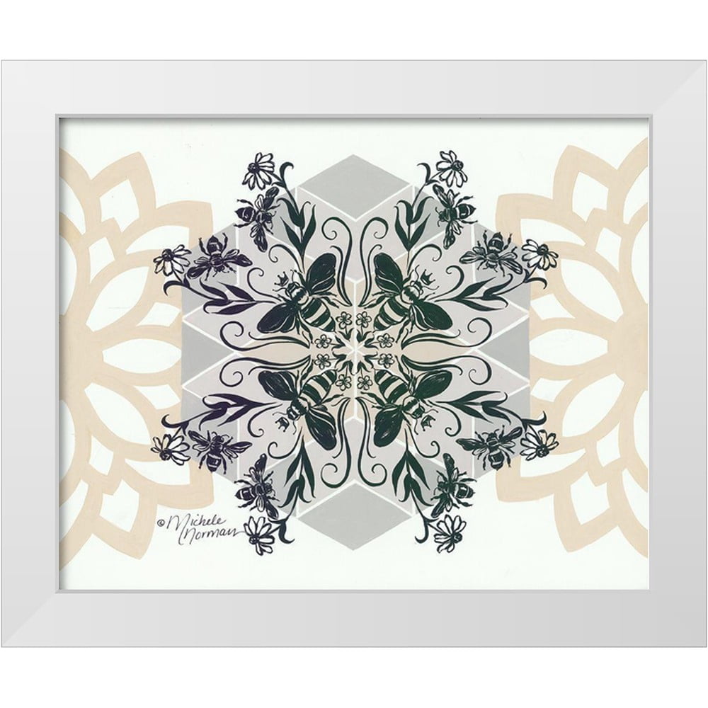 Norman, Michele 31x26 White Modern Wood Framed Museum Art Print Titled ...
